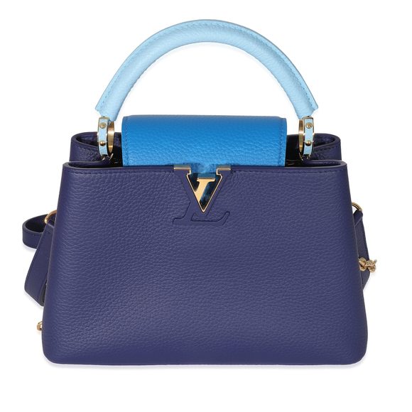 Louis Vuitton | Bags | Louis Vuitton Taurillon Blue Tan Monogram ...